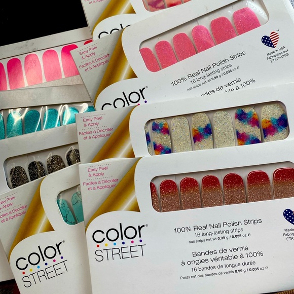 Color Street | Makeup | Ten Brand New Color Street Nail Strip Sets Rare ...